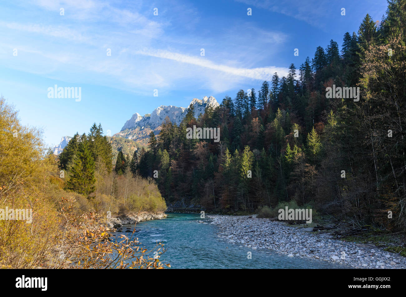 Lofer: valley Saalachtal, view to Reiter Alm, Austria, Salzburg ...