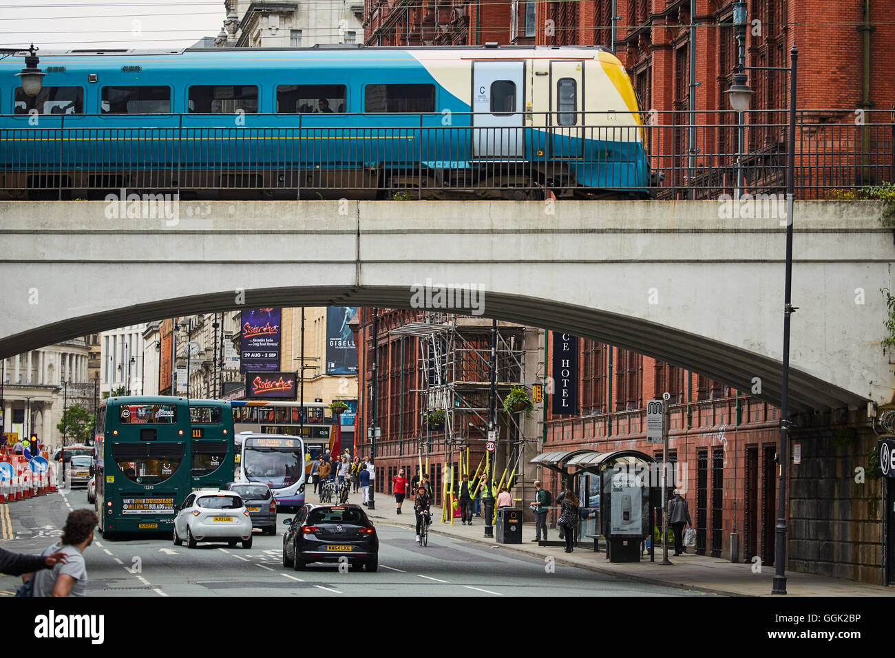 manchester oxford road bus corridor Bus buses stopped double decker ...