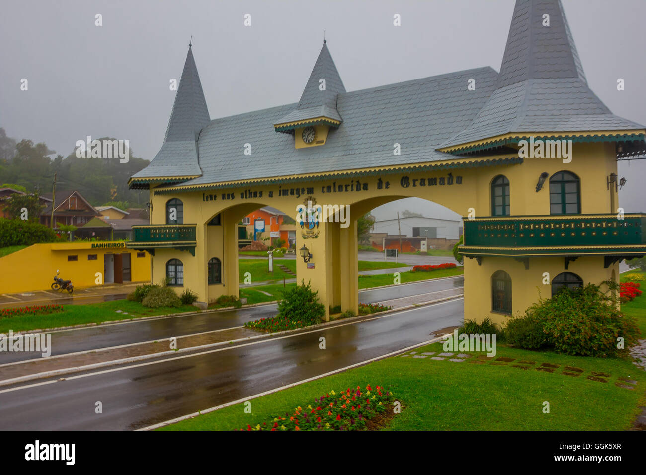 GRAMADO, BRAZIL - MAY 06, 2016: portico da entrada it is one of many ...