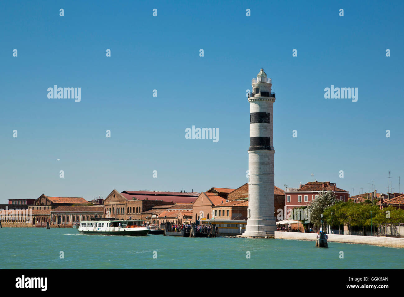 Murano lighthouse, Murano, near Venice, Veneto, Italy, Europe Stock ...