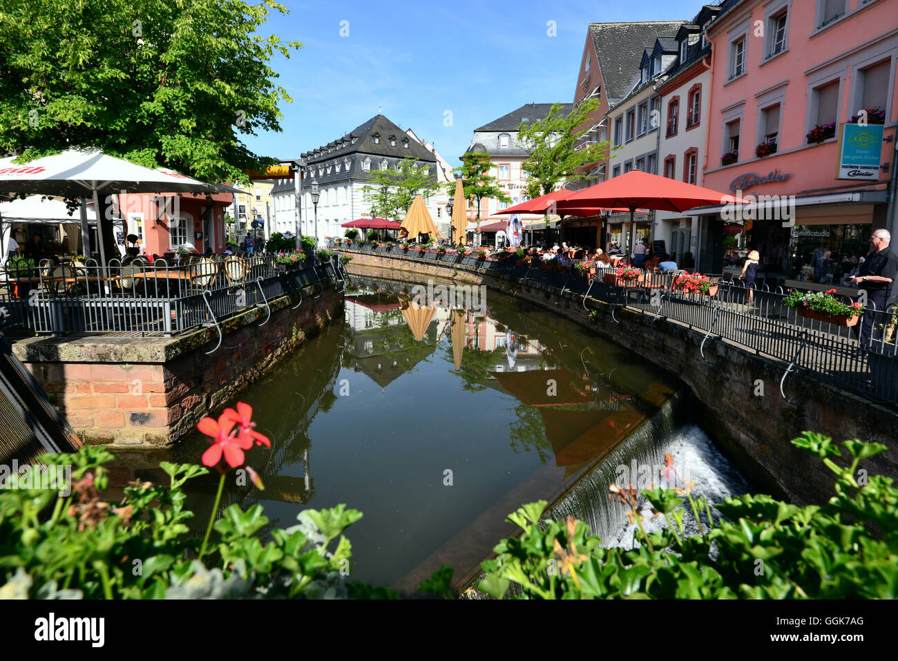 Saarburg on the river Saar, Rhineland-Palatinate, Germany Stock Photo ...