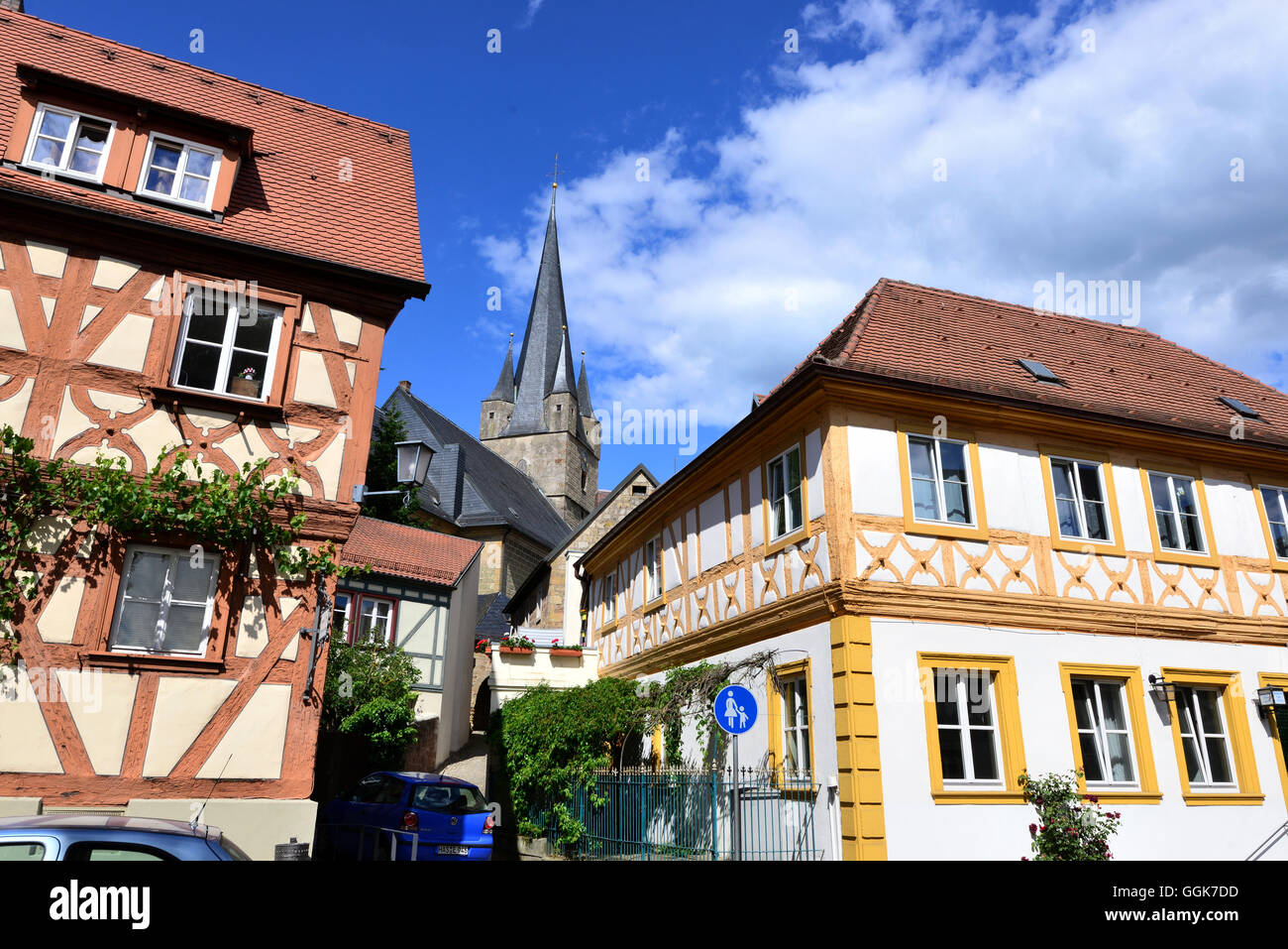 Timber frame houses in zeil am main hi-res stock photography and images ...