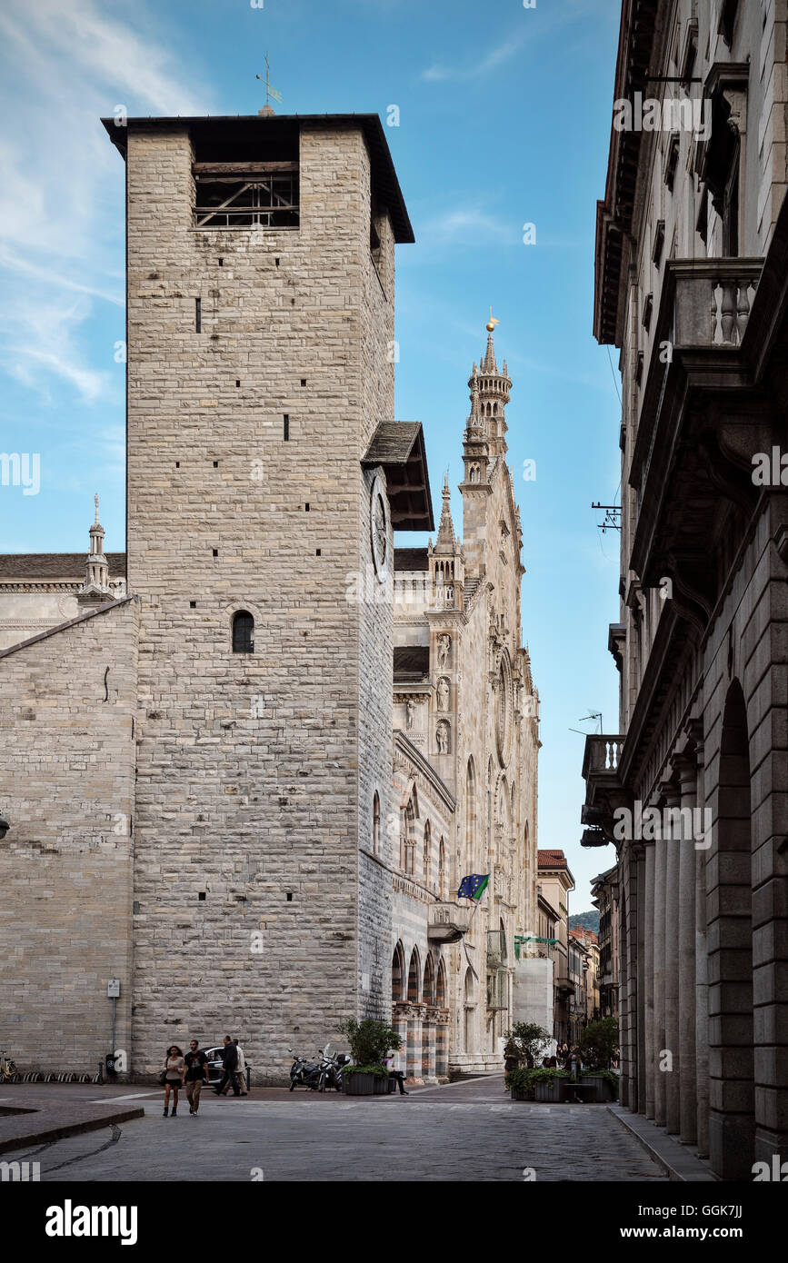 Como Cathedral in the historic center, Lake Como, Lombardy, Italy ...