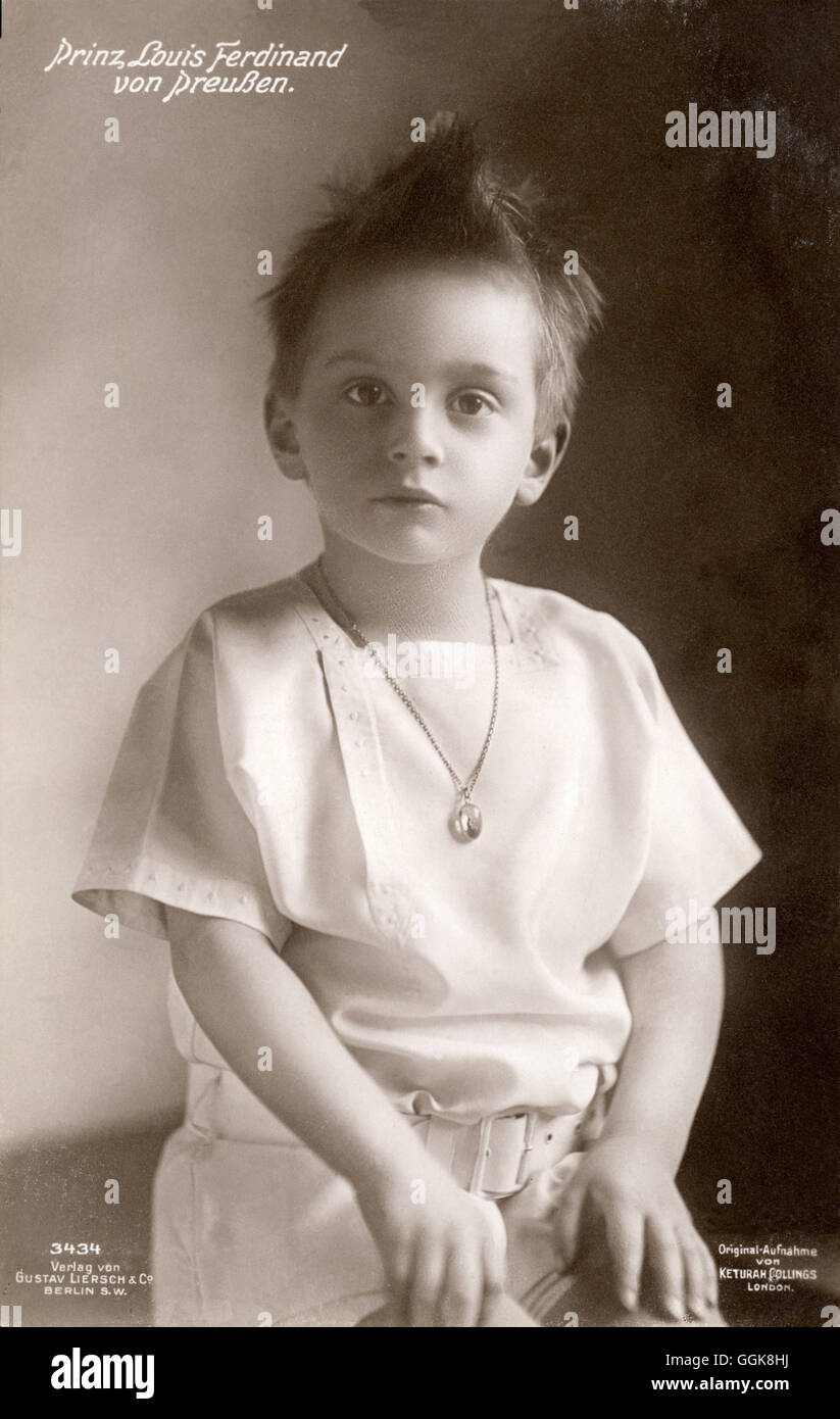 Prinz Louis Ferdinand von Preußen - ca 1910/1911 Preußen Stock Photo ...
