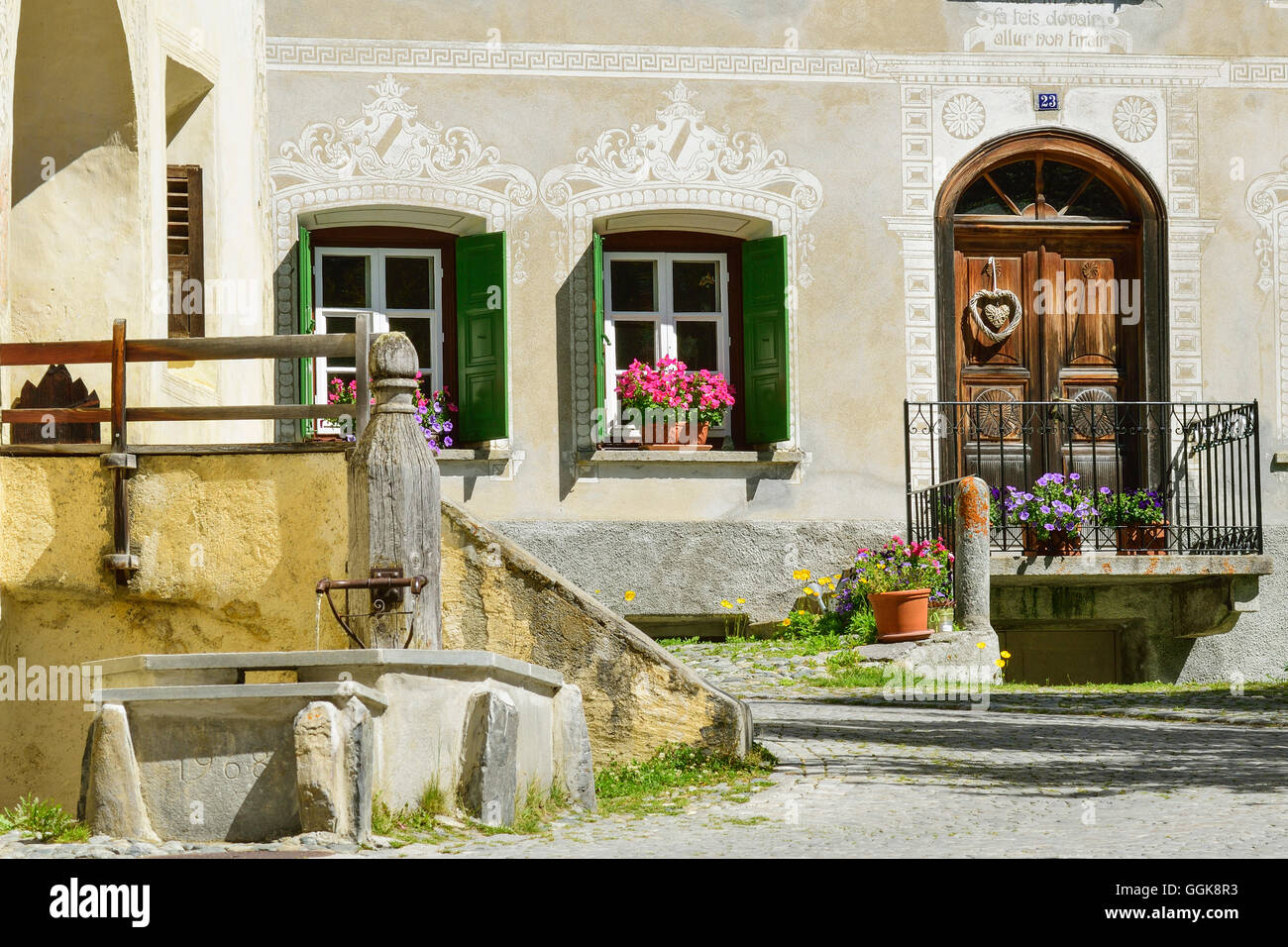 Engadin window hi-res stock photography and images - Alamy