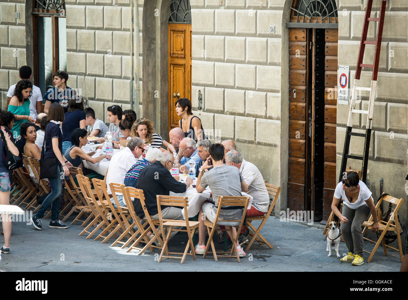 Siena street party hi-res stock photography and images - Alamy