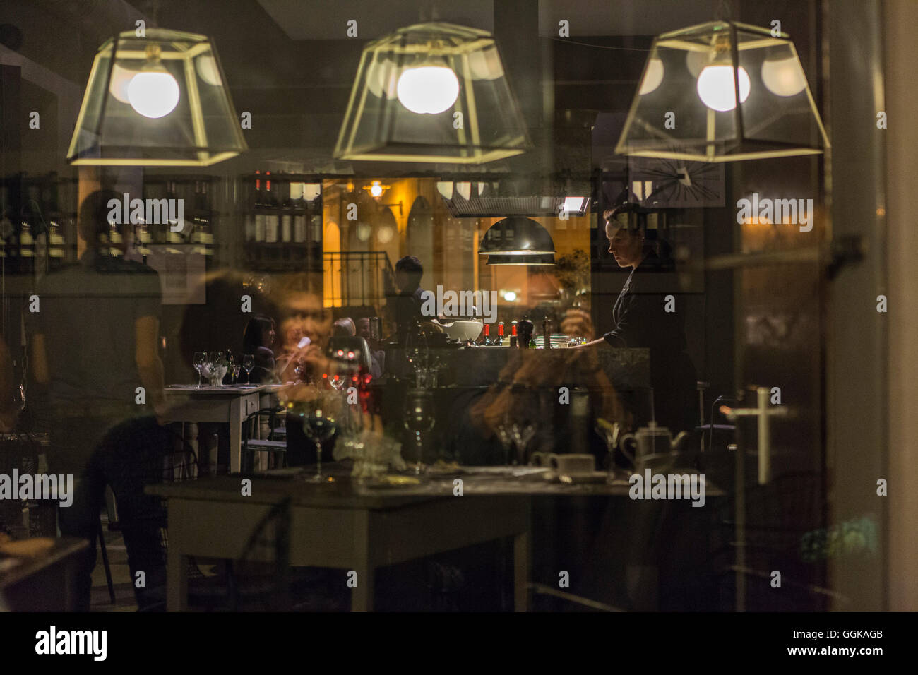 Restaurant table baltic city hi-res stock photography and images - Alamy