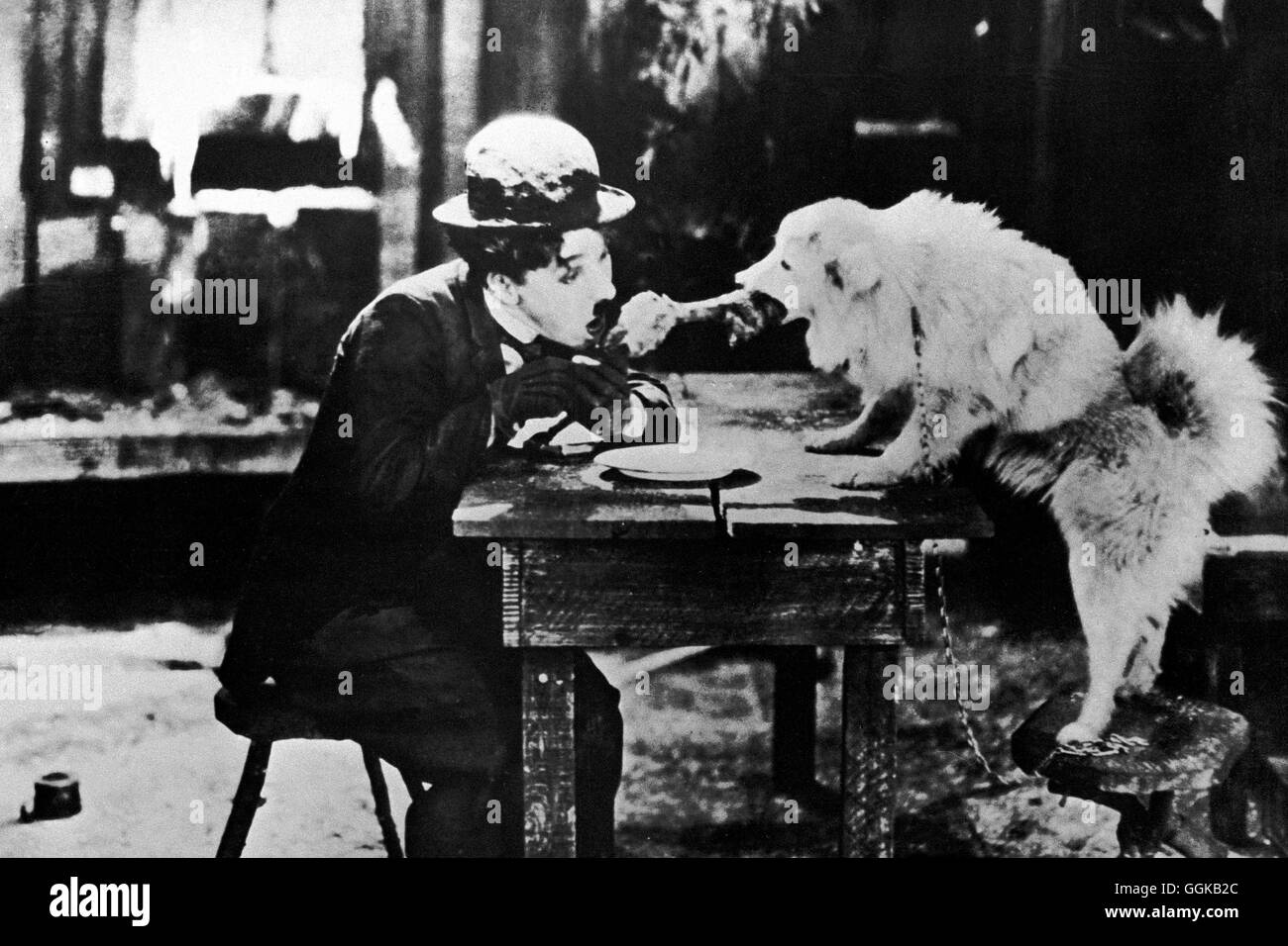 GOLDRAUSCH / The Gold Rush USA 1925 / Charles Chaplin Szene: Der Tramp ...