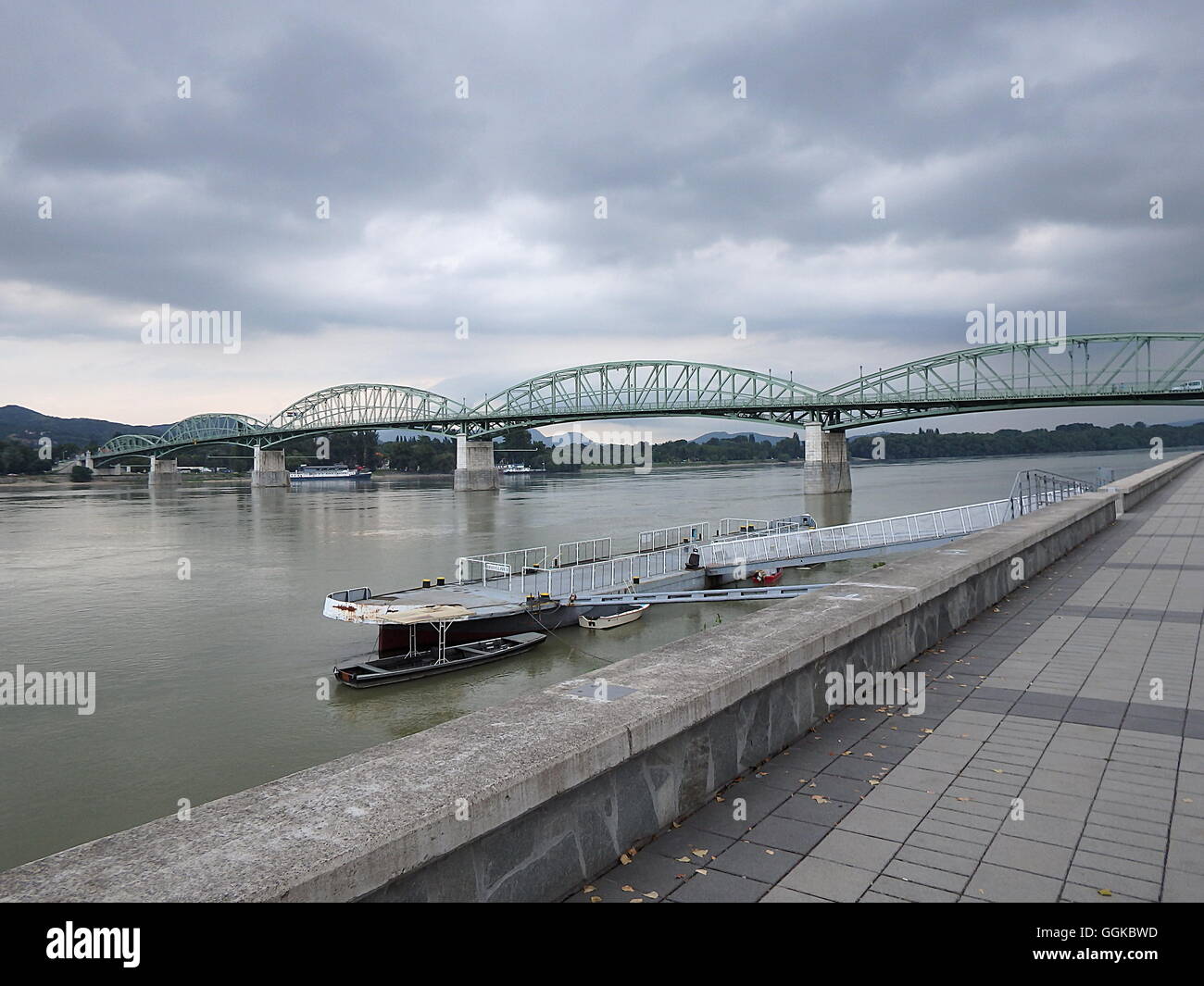 bridge over the river, Maria Valeria Bridge Stock Photo - Alamy