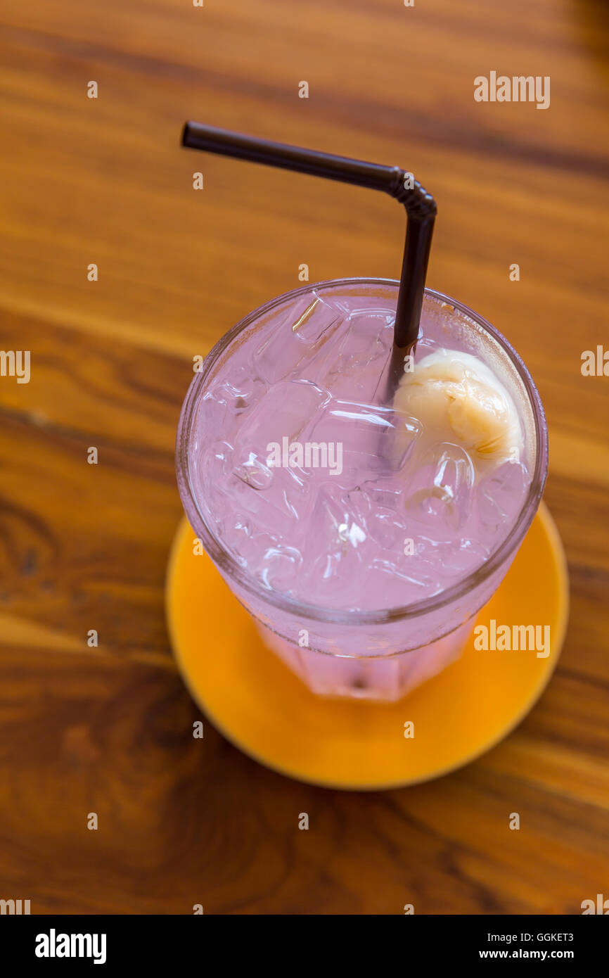 ice lychee cocktail beverage drink Stock Photo - Alamy