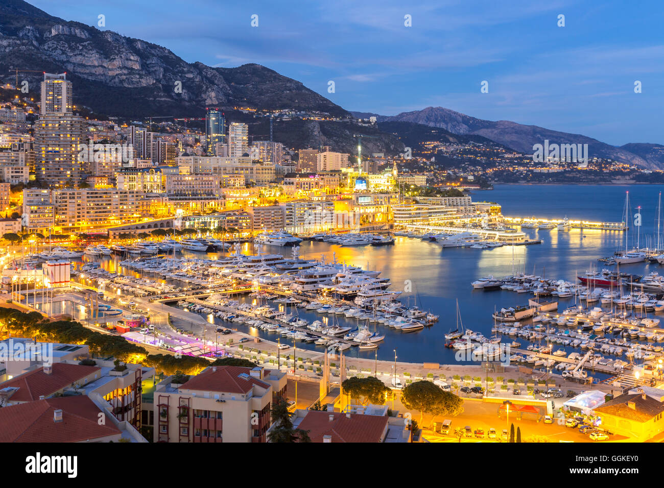 Monaco Monte Carlo harbour french riviera Stock Photo - Alamy