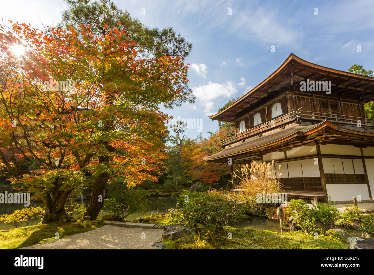 Ginkakuji silver pavillion hi-res stock photography and images - Alamy