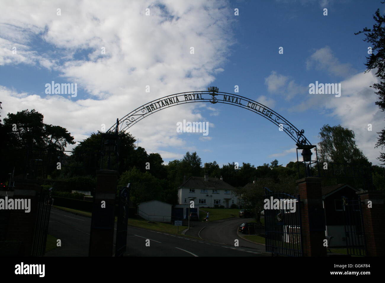 Royal naval college dartmouth gates hi-res stock photography and images ...