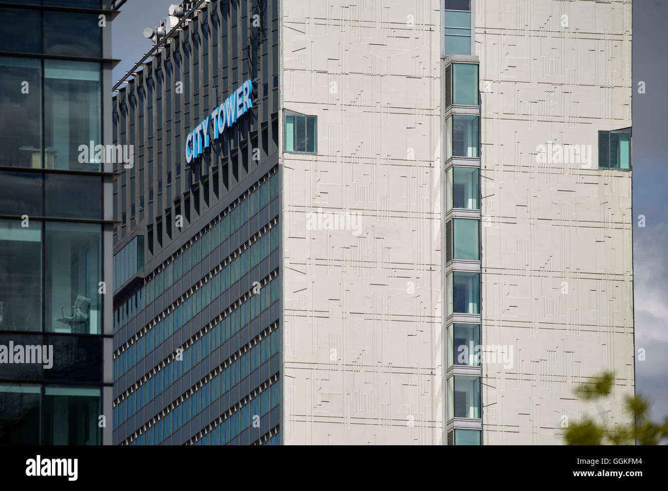Manchester city Tower formerly the Sunley Building 30-storey skyscraper ...