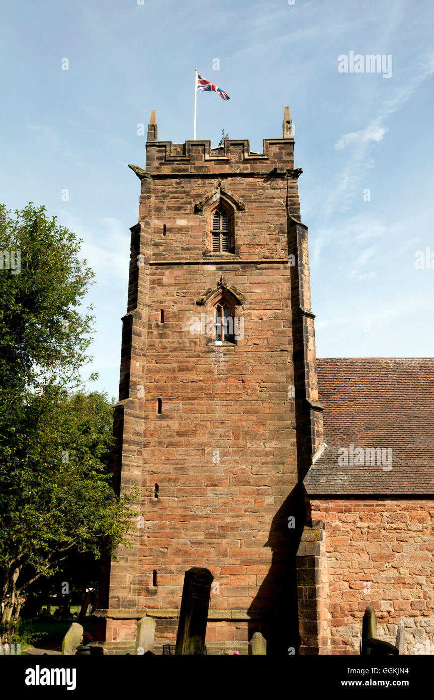 St. Nicholas Church, Curdworth, Warwickshire, England, UK Stock Photo ...