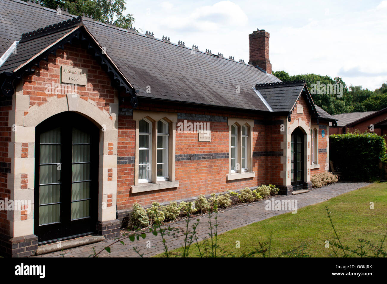 Almshouses in Walmley village, Sutton Coldfield, West Midlands, England ...