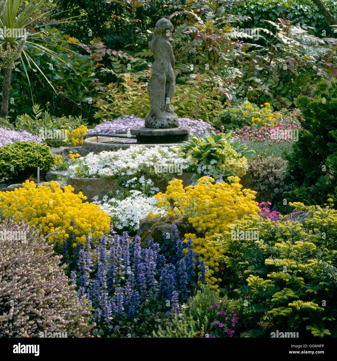 Spring Garden - in May SBG050347 Stock Photo - Alamy