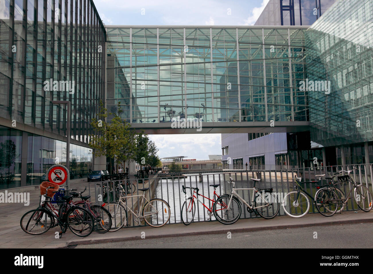 North end of the new area of Ørestad in Copenhagen looking over the ...
