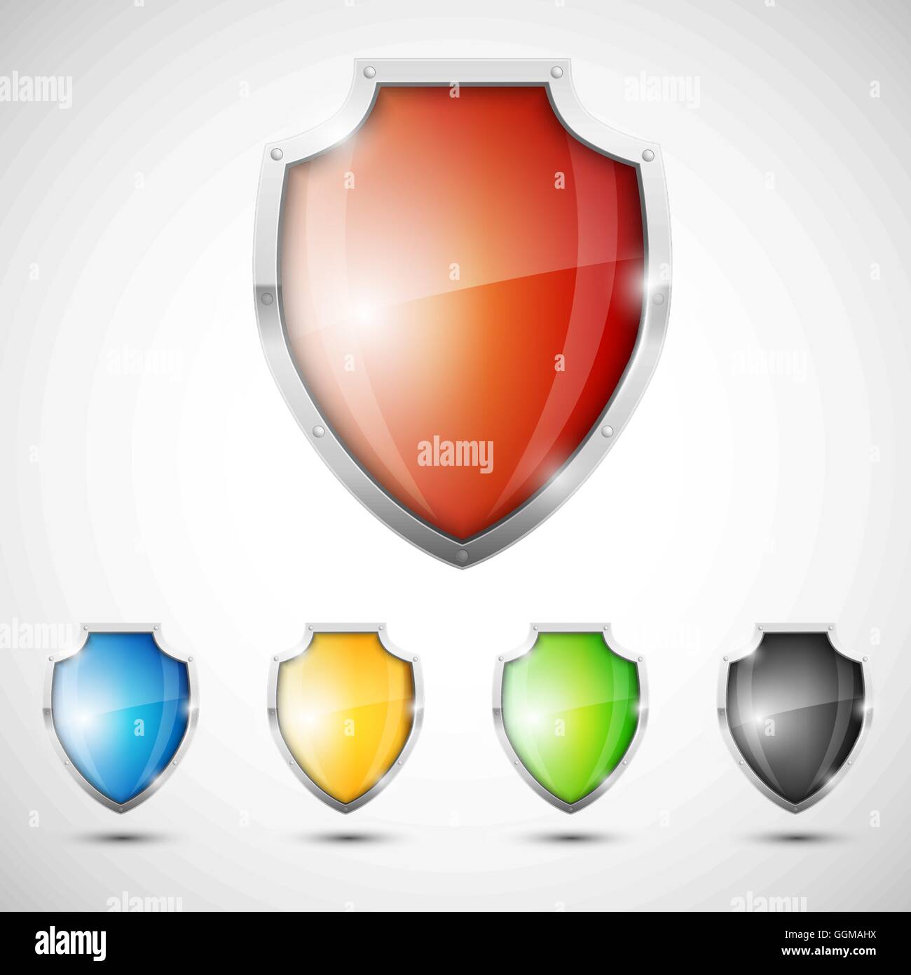 Vector Shield Set Stock Vector Image & Art - Alamy