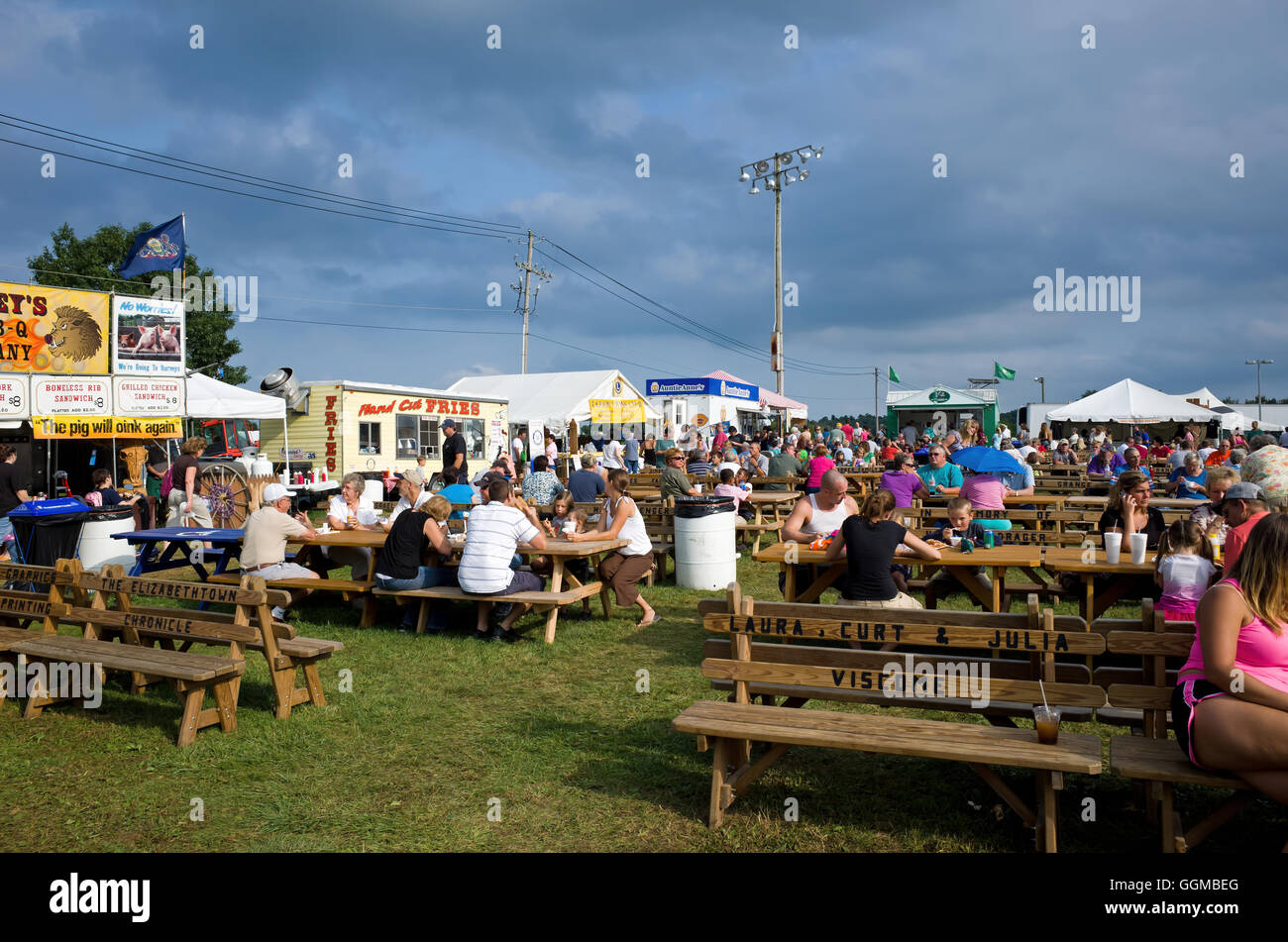Food court at country fair and carnival. "Editorial Use Only Stock ...
