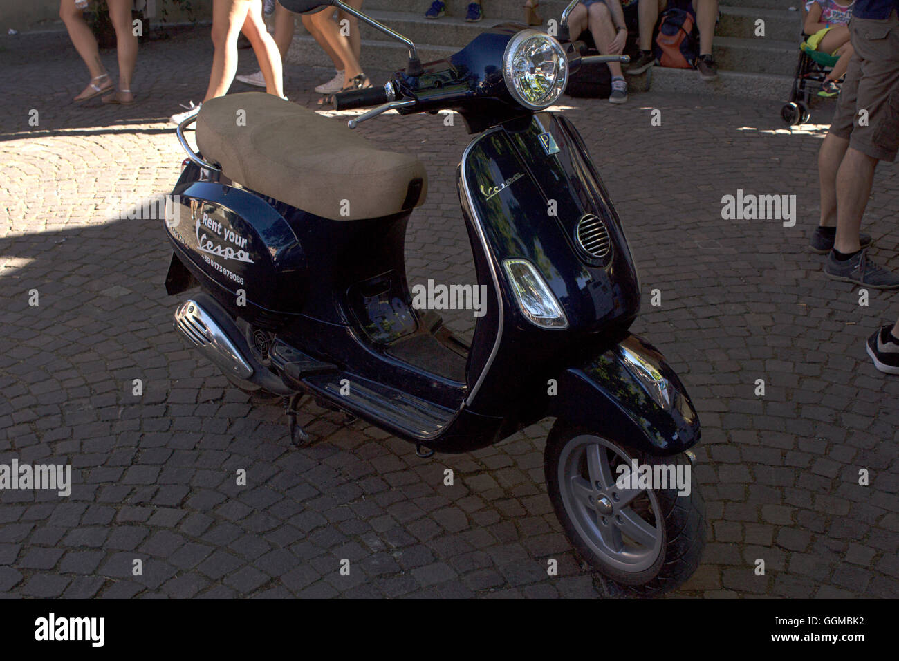 Typical Italian Vespa, vintage design Stock Photo - Alamy