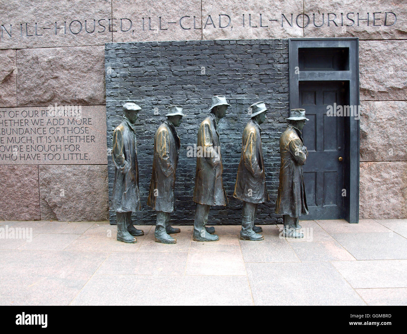 Fdr memorial statue breadline hi-res stock photography and images - Alamy