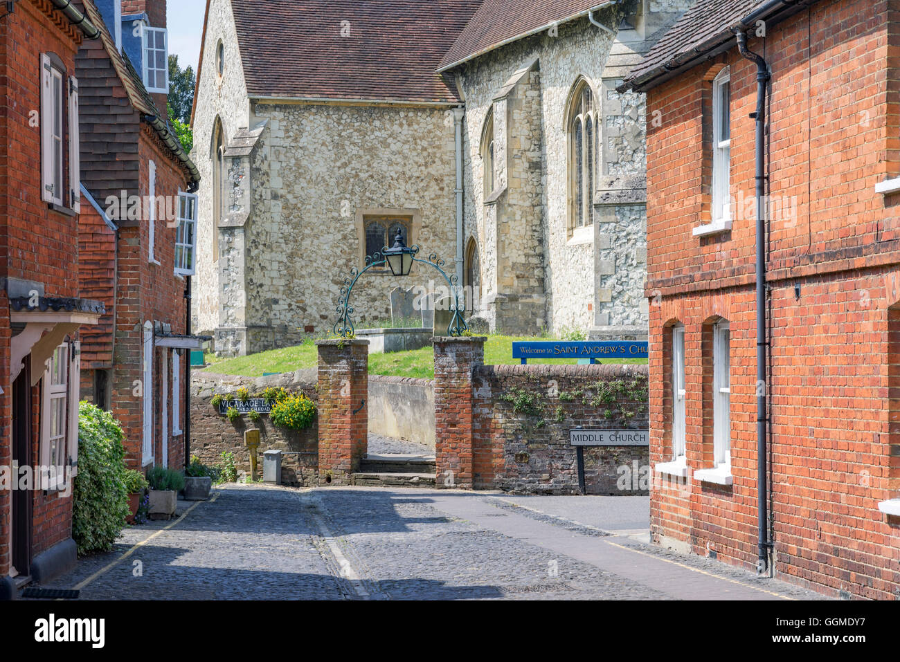 The streets and lanes of Farnham in Surrey Stock Photo - Alamy