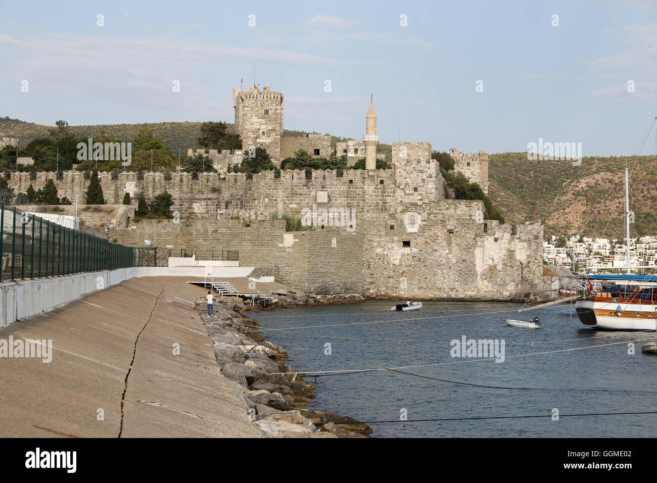 Bodrum Castle in Aegean Coast of Turkey Stock Photo - Alamy