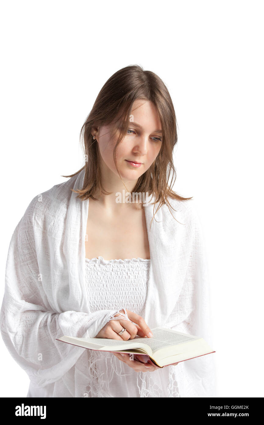 Woman reading bible hi-res stock photography and images - Alamy