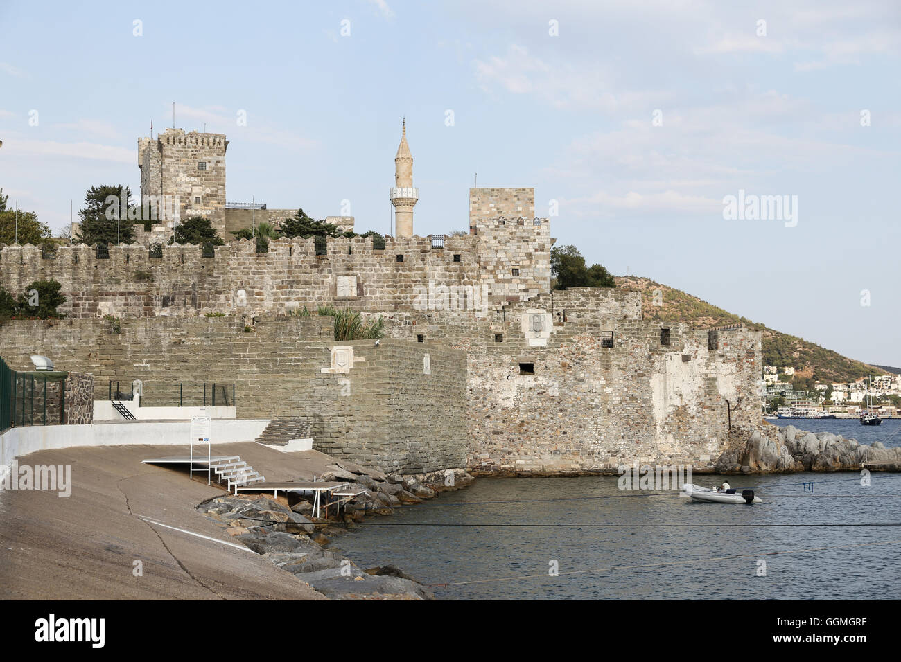 Bodrum Castle in Aegean Coast of Turkey Stock Photo - Alamy