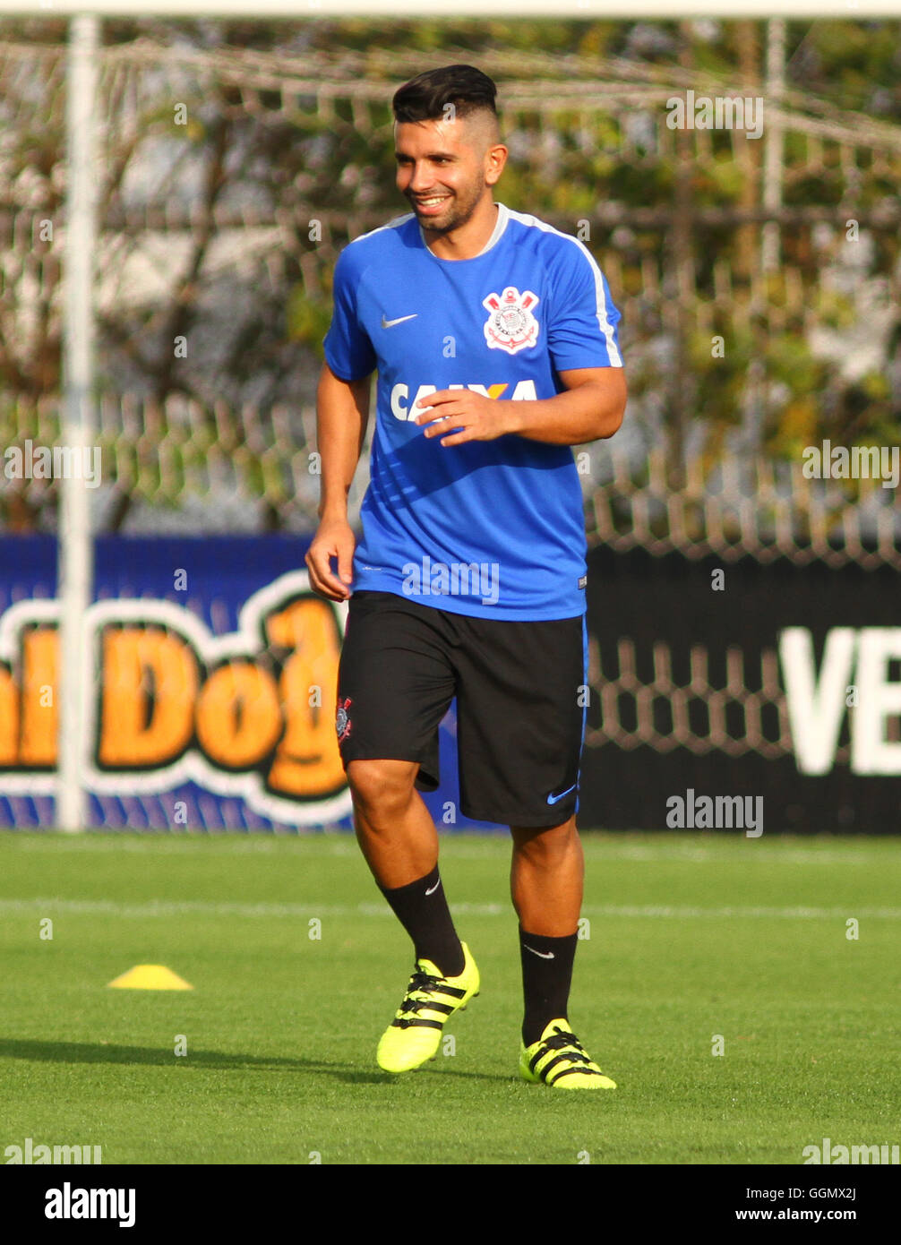 Sao Paulo, Brazil. 05th Aug, 2016. William during training Corinthians ...
