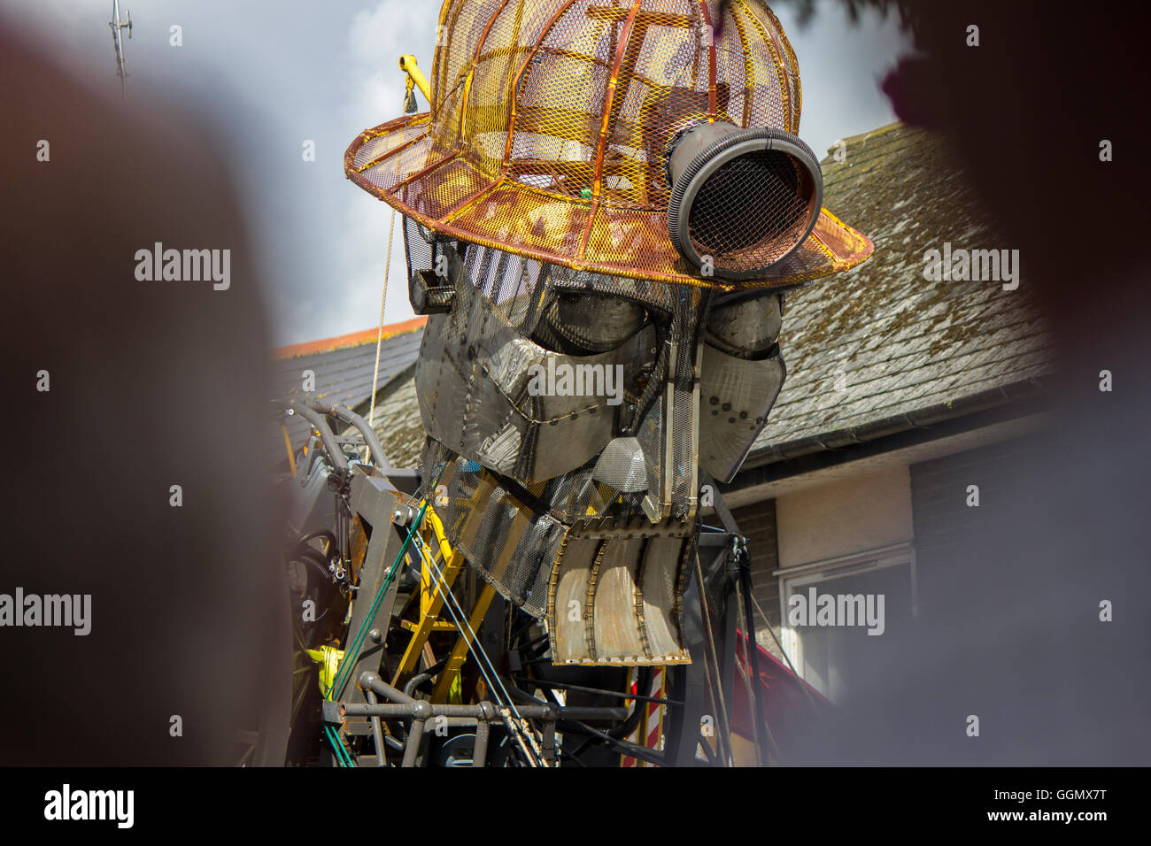 Penzance, Cornwall, UK. 5th August 2016, The Man Engine. The largest ...