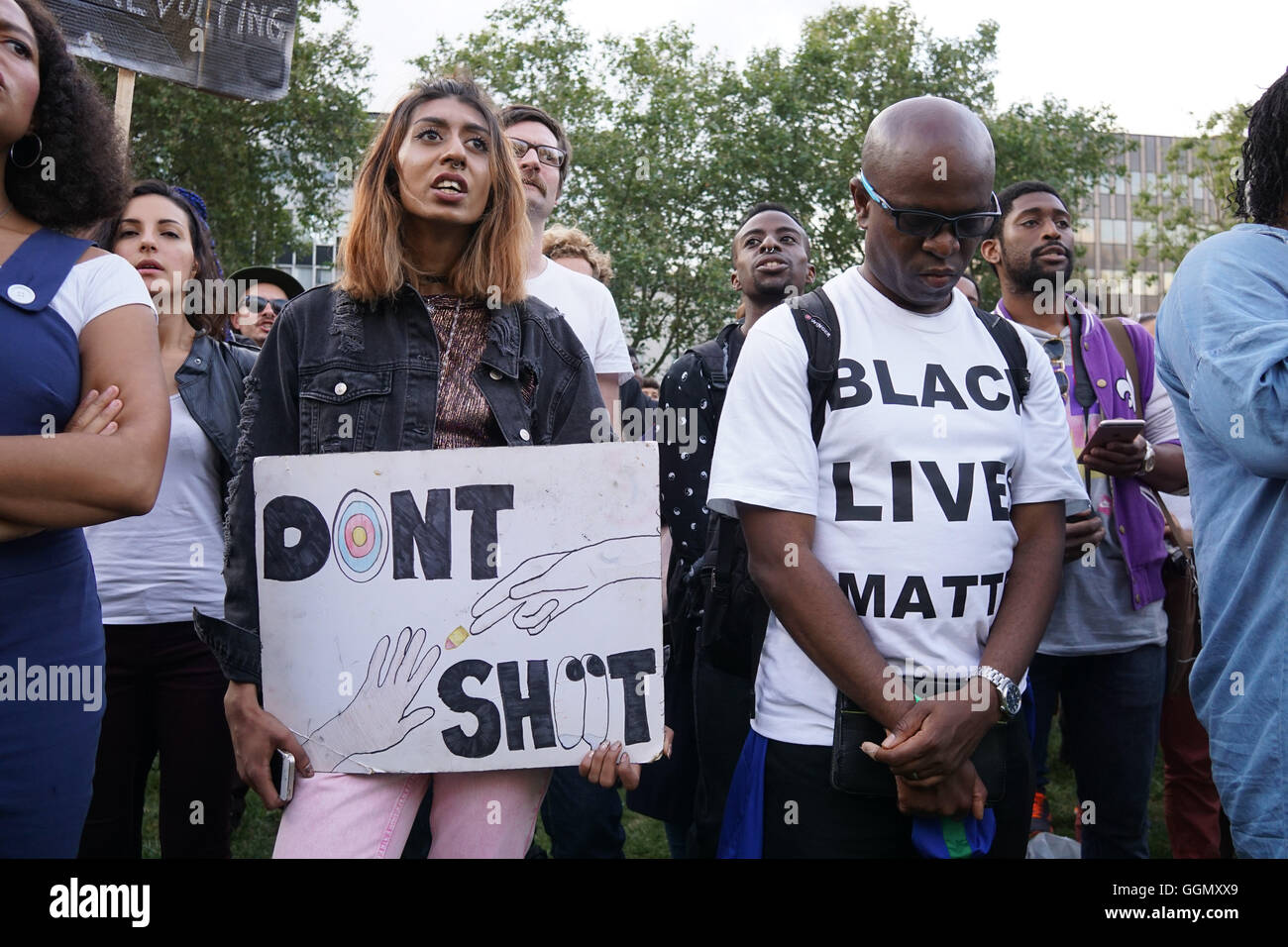 London, England, UK. 5th Aug, 2016. Hundreds from the black community ...