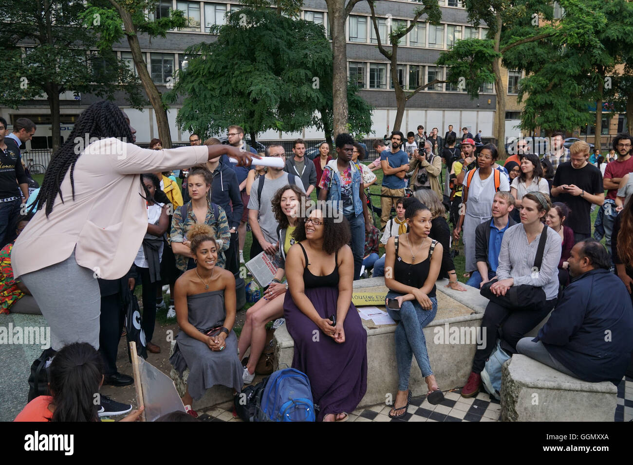 London, England, UK. 5th Aug, 2016. Hundreds from the black community ...