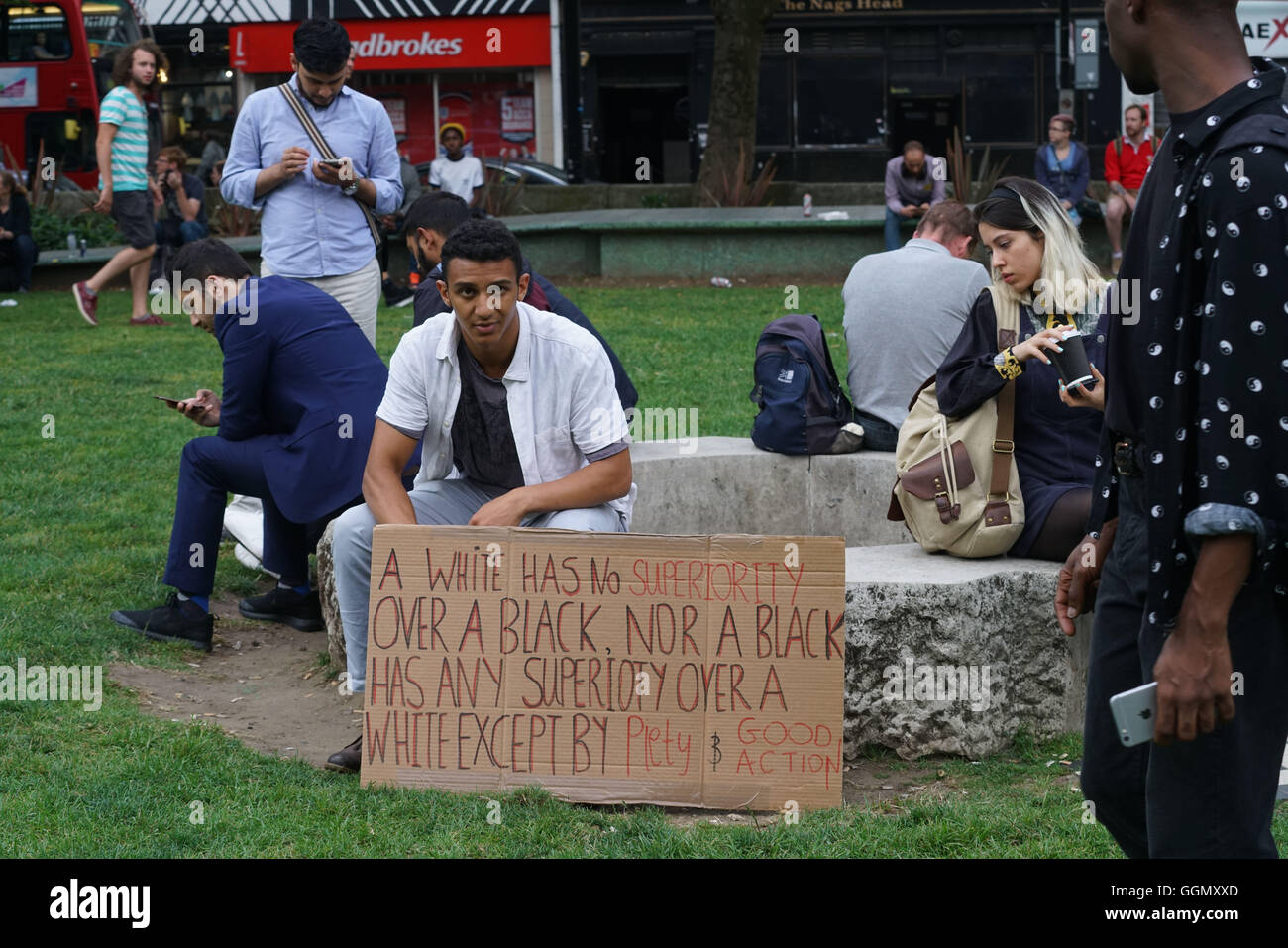 London, England, UK. 5th Aug, 2016. Hundreds from the black community ...