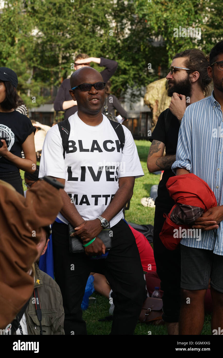 London, England, UK. 5th Aug, 2016. Hundreds from the black community ...