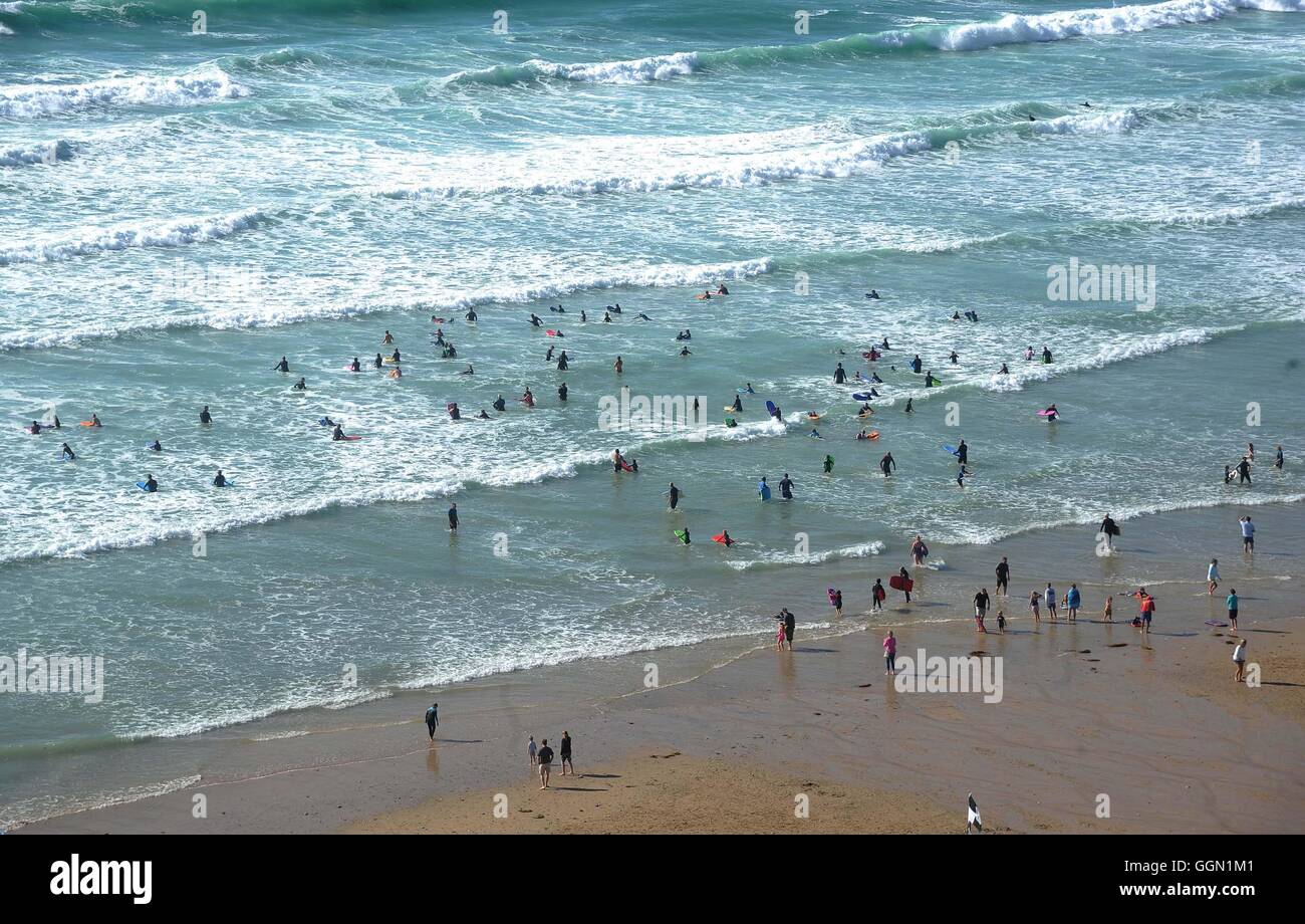 "Watergate Bay" beach, Cornwall, UK Stock Photo - Alamy