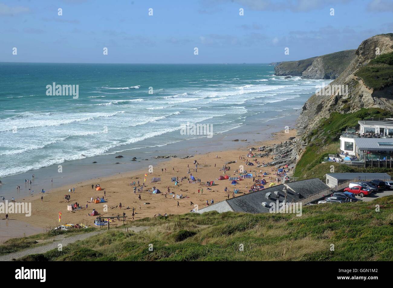 "Watergate Bay" beach, Cornwall, UK Stock Photo - Alamy