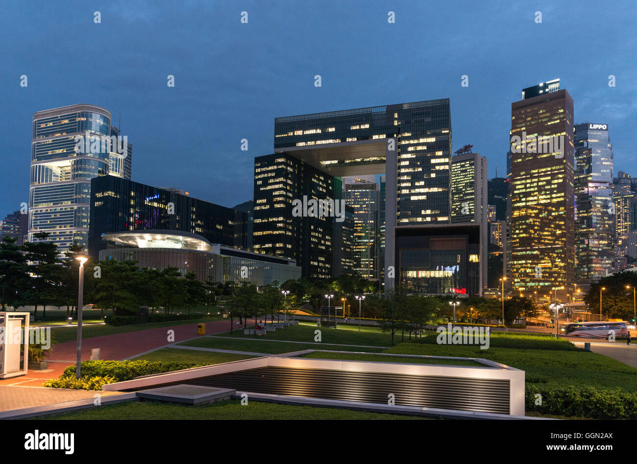 Hong Kong, Hong Kong SAR, China. 21st Sep, 2015. The lights of the ...