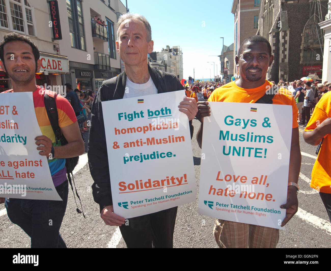 Long time political campaigner, Peter Tatchell marched with the ...
