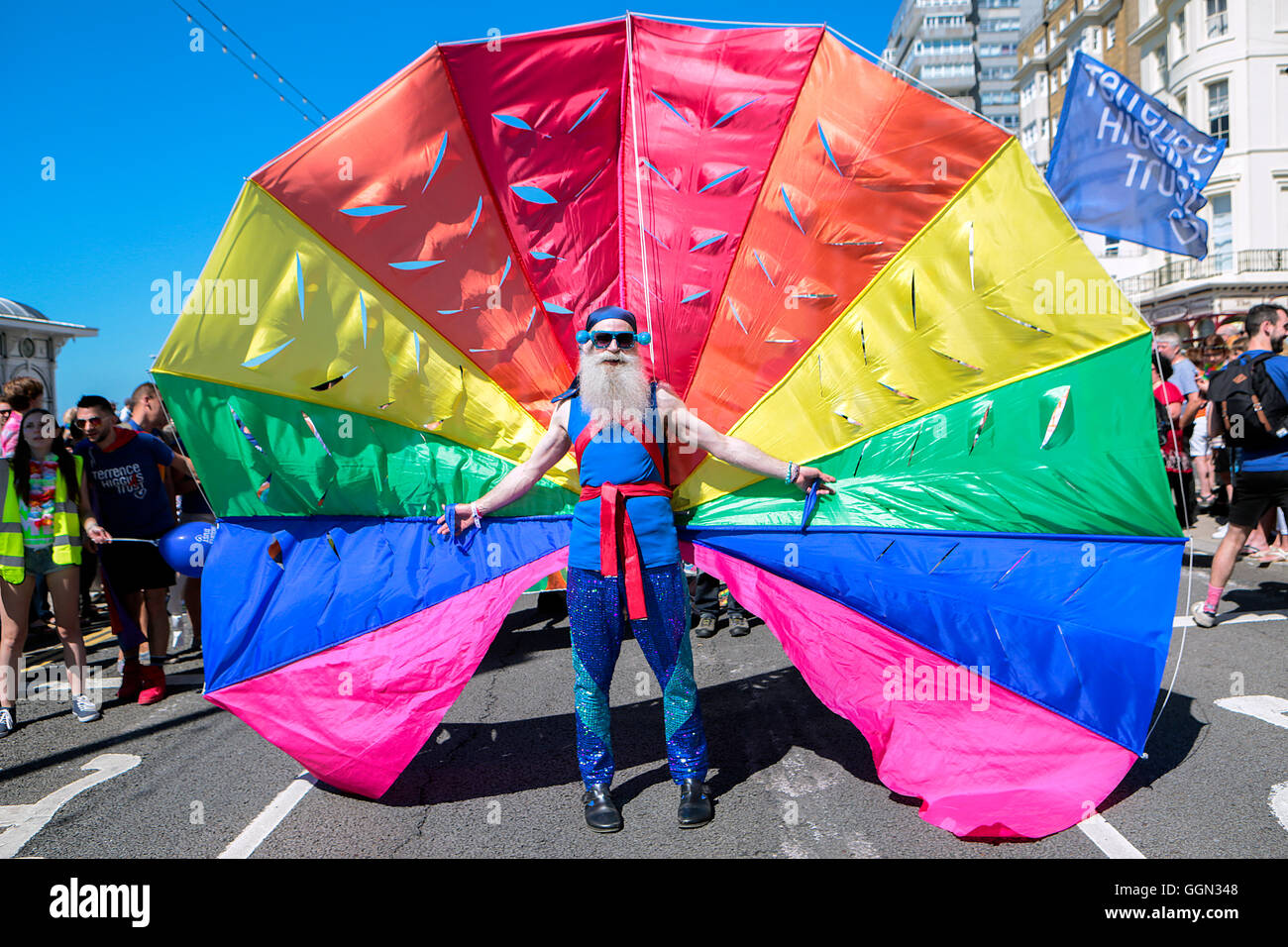 Rainbow banner brighton hi-res stock photography and images - Alamy