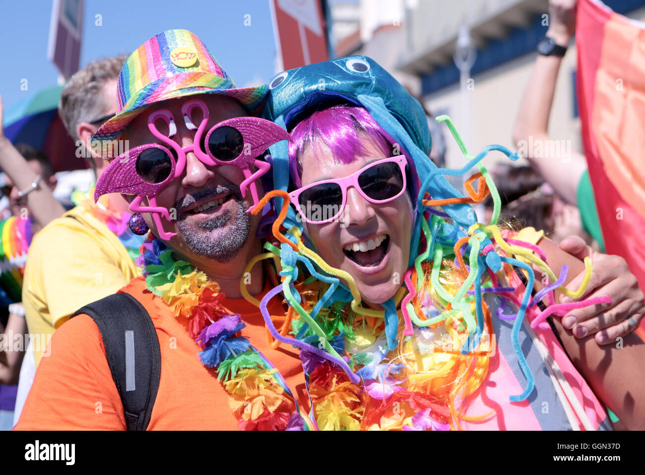 Brighton Pride 2016 procession Stock Photo - Alamy
