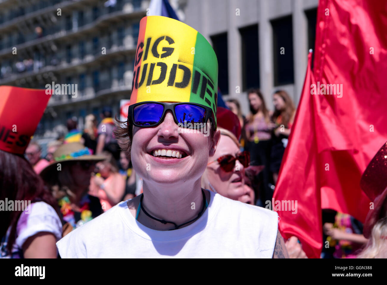 Brighton Pride 2016 procession Stock Photo - Alamy