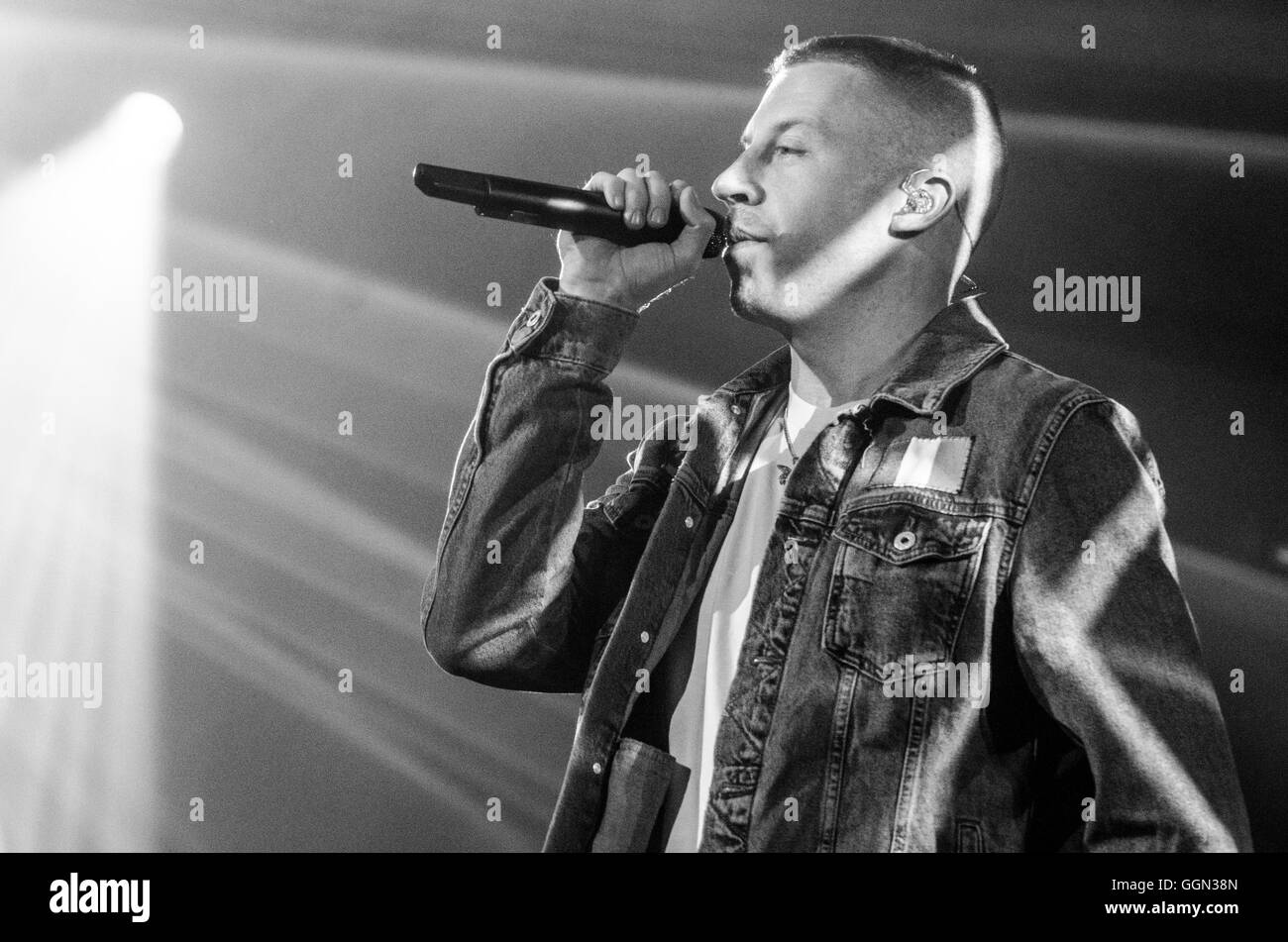 Macklemore Rapping Black And White