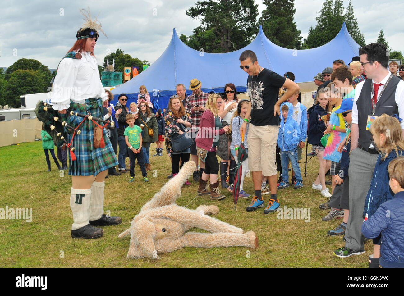 Belladrum, Scotland, UK. 6th August 2016, Street performers at the ...