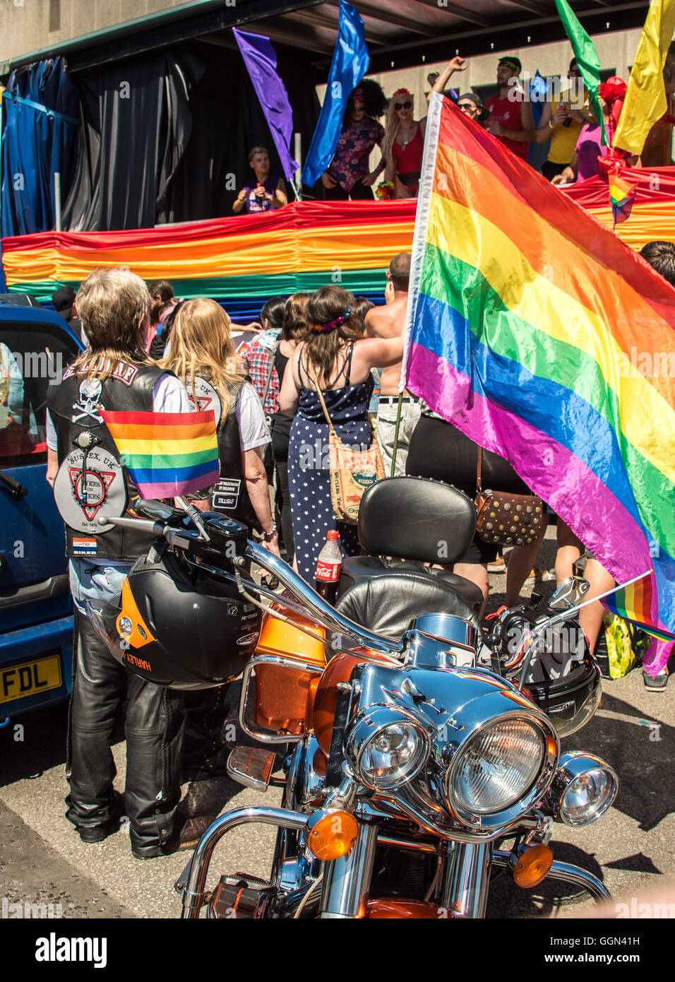 Dykes on bikes hi-res stock photography and images - Alamy