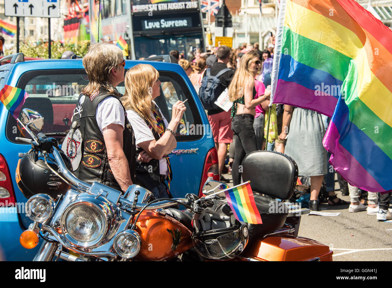Theatre motorcycle bike motorbike dyke hi-res stock photography and ...
