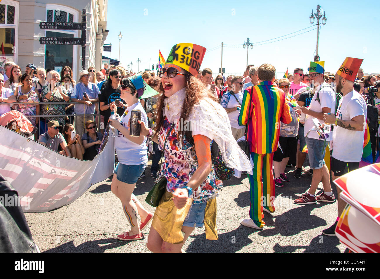 Brighton, UK. 6th August, 2016. Brighton Pride Parade. Credit: Julia ...