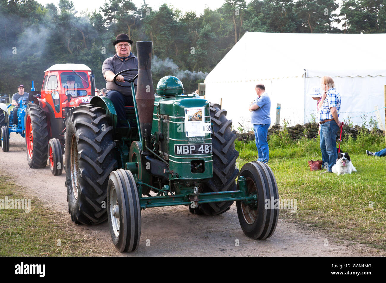 Vintage tractors tractor parade hi-res stock photography and images - Alamy