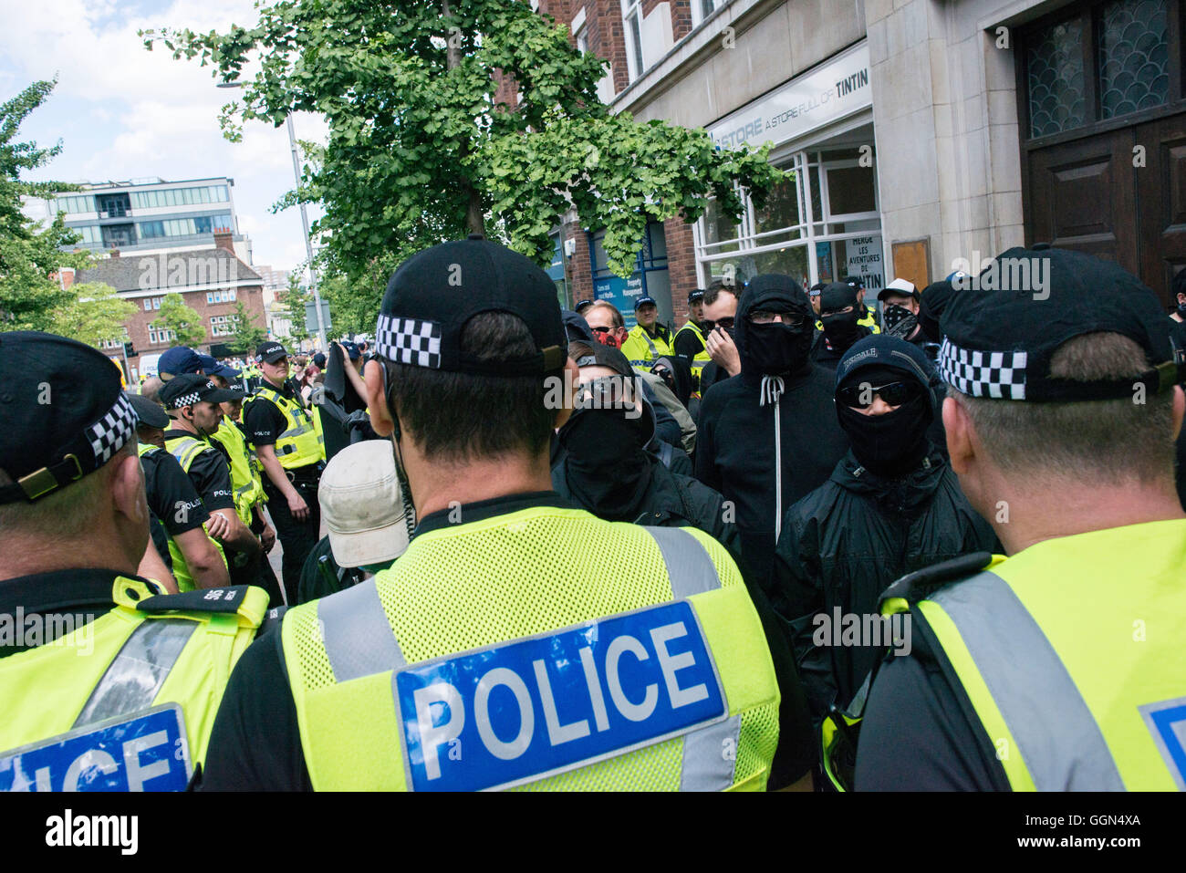 Nottingham, UK, Saturday 6th August, 2016. Members of the English ...